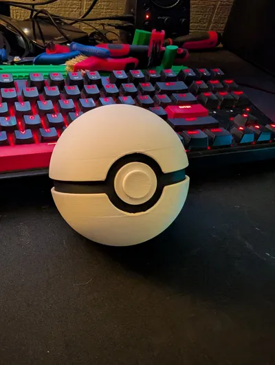 Life Sized Pokeball (no AMS) - Free 3D Print Model - MakerWorld
