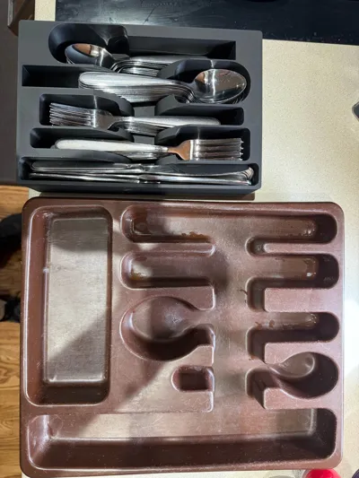 Gridfinity 4×6 Kitchen Drawer Silverware Holder - Free 3D Print Model ...