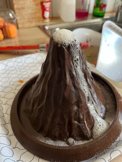Erupting Volcano - Free 3D Print Model - MakerWorld