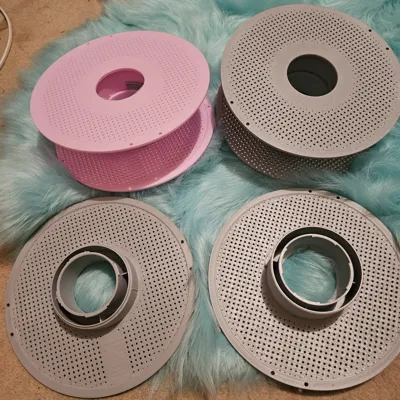 Bambu Reusable Spool with holes by Davewilhelm MakerWorld: Download ...