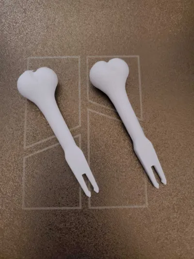 Anime-style Bone Meat Fork by AT62 MakerWorld: Download Free 3D Models