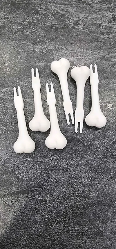 Anime-style Bone Meat Fork by AT62 MakerWorld: Download Free 3D Models