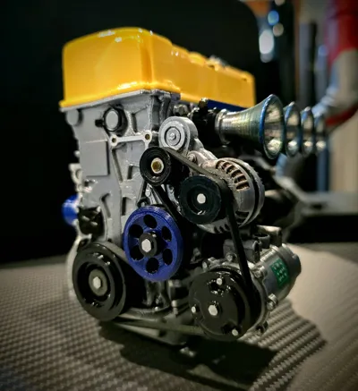 Tribute to the legendary K20A engine (1/5 scale) - Free 3D Print Model ...