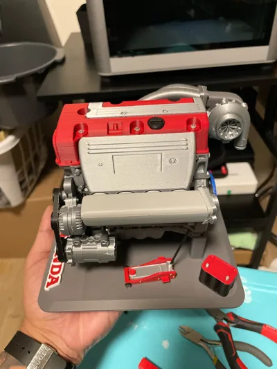 Tribute to the legendary K20A engine (1/5 scale) by Danko_Creates ...