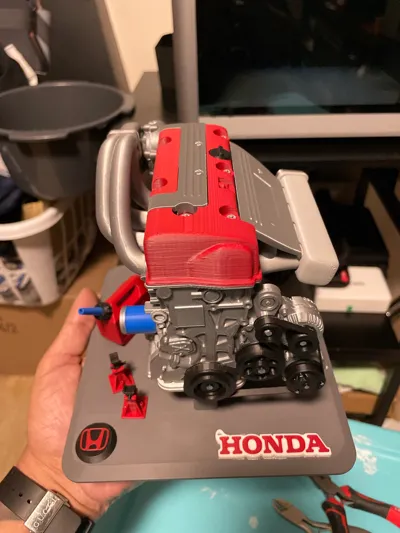 Tribute to the legendary K20A engine (1/5 scale) by Danko_Creates ...