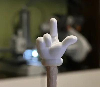Cartoon Hand Pointer Stick - L-Finger - Free 3D Print Model - MakerWorld