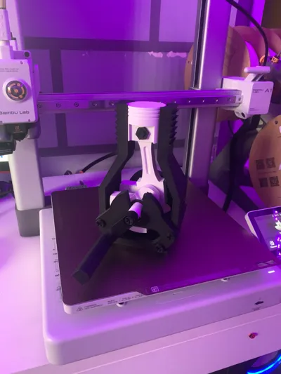 Single Piston Engine - Fully Printed Buildable Kit by Whopper Printing ...