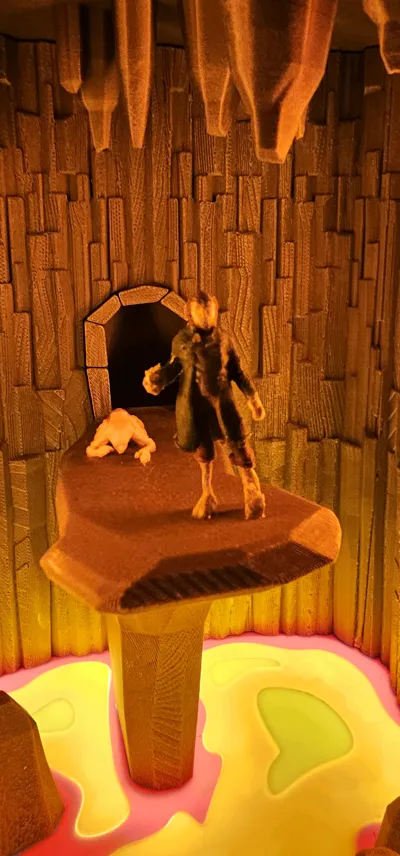 Lord of the Rings Mount Doom Book Nook - Free 3D Print Model - MakerWorld