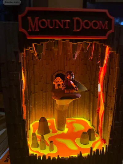 Lord of the Rings Mount Doom Book Nook by Ryschweitzer MakerWorld ...