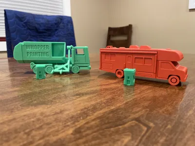Functional Print-In-Place Garbage Truck - Free 3D Print Model - MakerWorld