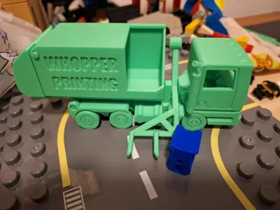 Functional Print-In-Place Garbage Truck - Free 3D Print Model - MakerWorld