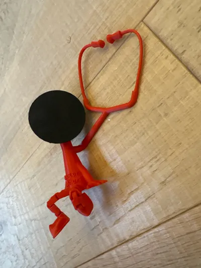 Articulated Flexi Stethoscope Doctor Gift Buddy - Free 3D Print Model ...