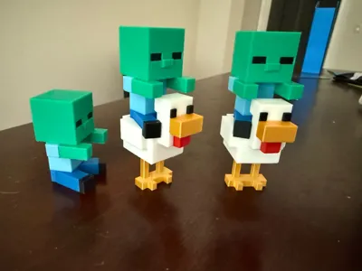 Chicken Jockey from Minecraft Movie by GoofySigma MakerWorld: Download ...