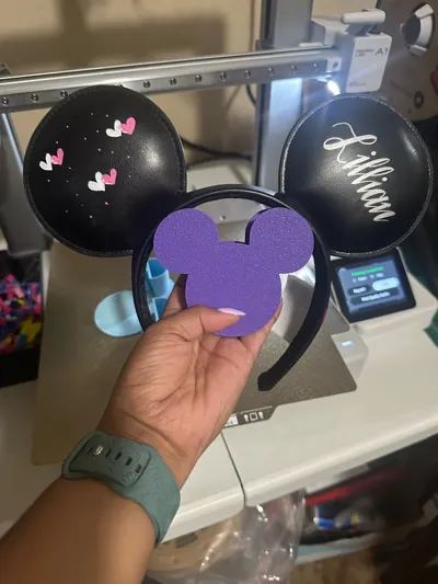 Mickey Ear Wall Mount - Free 3D Print Model - MakerWorld