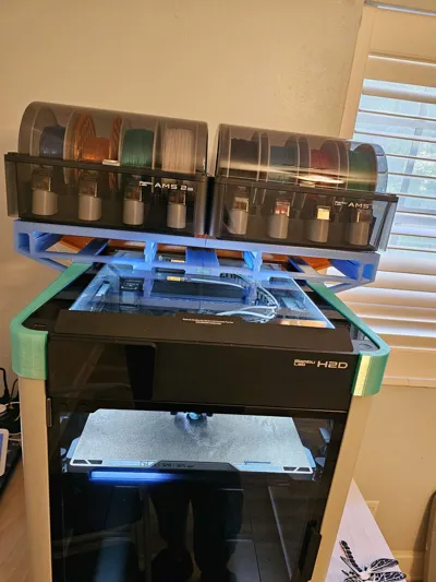 H2D Dual AMS Riser & Drawers by fay3dlab MakerWorld: Download Free 3D ...