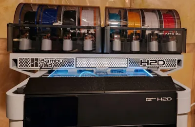H2D Dual AMS Riser & Drawers by fay3dlab MakerWorld: Download Free 3D ...