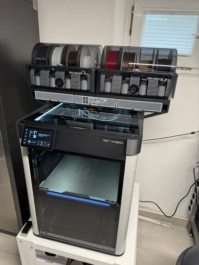 H2D Dual AMS Riser & Drawers by fay3dlab MakerWorld: Download Free 3D ...