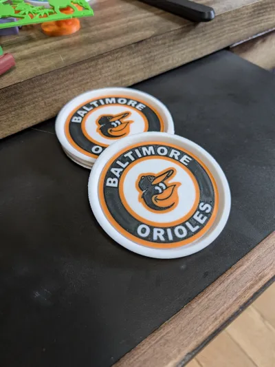Stackable Coasters - All 30 MLB Teams - Free 3D Print Model - MakerWorld