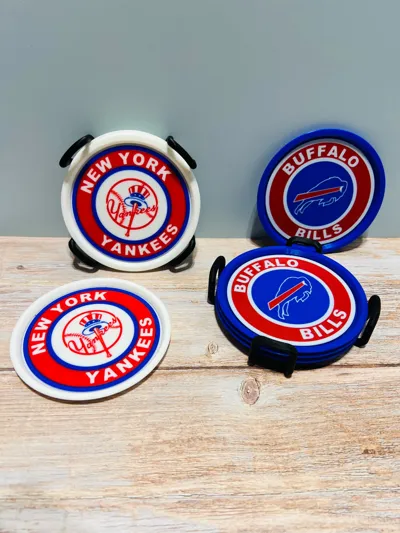 Stackable Coasters - All 30 MLB Teams - Free 3D Print Model - MakerWorld