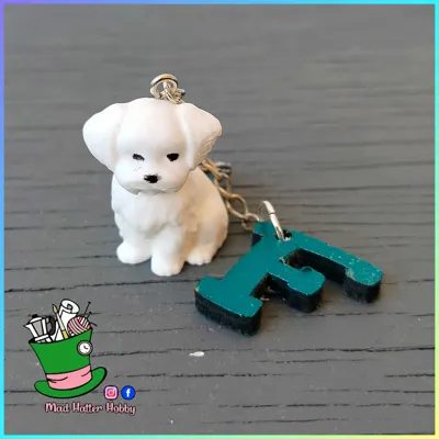 Little Maltese Dog - Keychain Edition - Free 3D Print Model - MakerWorld
