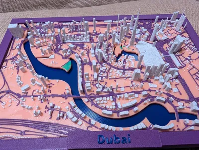 Dubai 3D Miniature v2 - Free 3D Print Model - MakerWorld