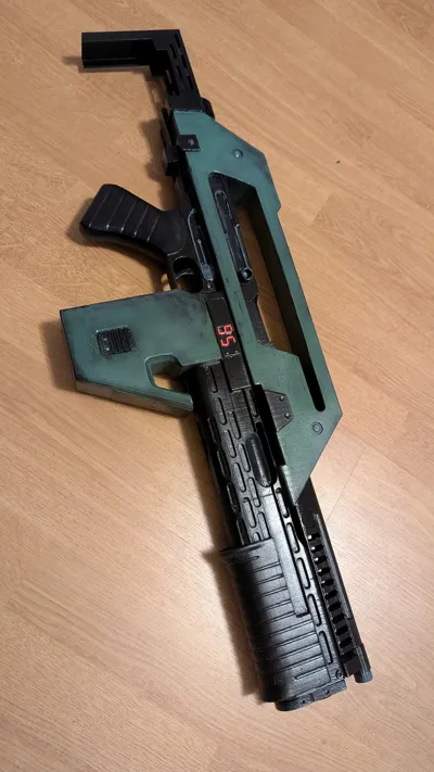 Aliens M41A Pulse Rifle - Full Size Remixed by L3wisD MakerWorld ...