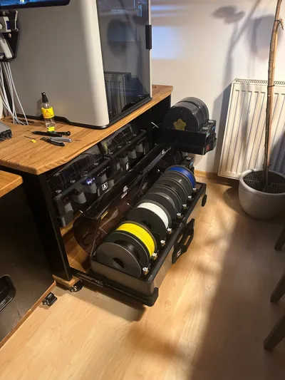 Printed Parts for mobile 4 AMS Rig + Cart Plans - Free 3D Print Model ...