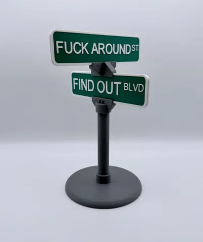 Decorative Street Signs - Free 3D Print Model - MakerWorld