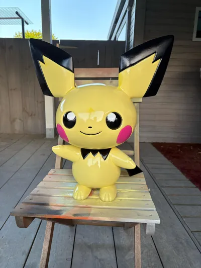 Life-Size Pichu Pokemon 3D Model by Ryan MakerWorld: Download Free 3D ...