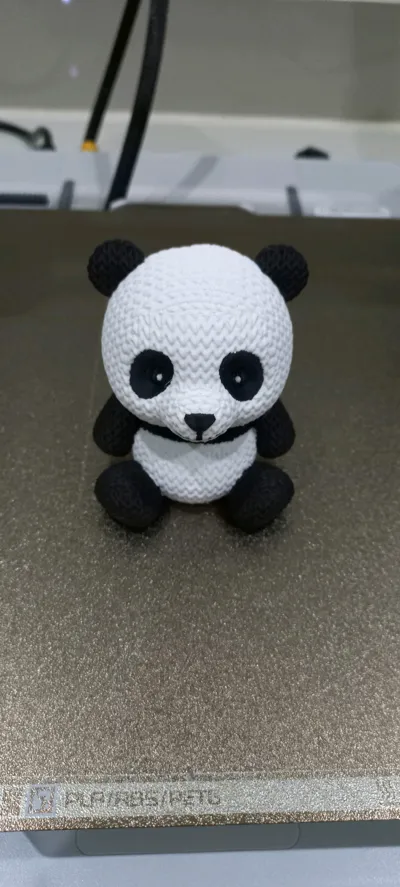 Cute Knitted Panda Bear by ThreeDimensions MakerWorld: Download Free 3D ...