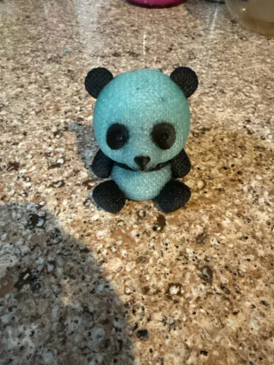 Cute Knitted Panda Bear by ThreeDimensions MakerWorld: Download Free 3D ...