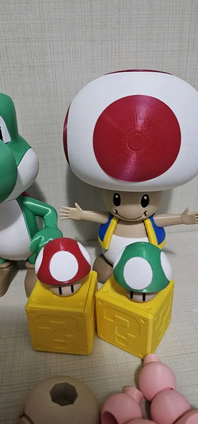 Mario Mushrooms - Free 3D Print Model - MakerWorld