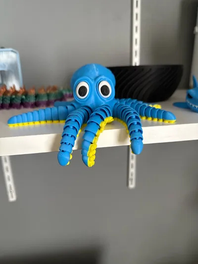 Articulated Cute Octopus - Free 3D Print Model - MakerWorld