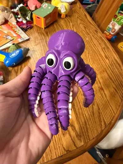 Articulated Cute Octopus - Free 3D Print Model - MakerWorld