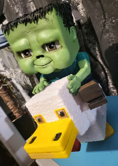 Minecraft Movie Zombie Chicken Jockey by Gumbercules MakerWorld ...