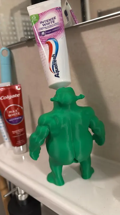 Shrek toothpaste dispenser by Well Done Tips - MakerWorld