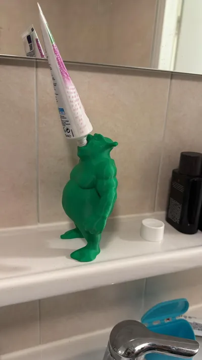 Shrek toothpaste dispenser by Well Done Tips - MakerWorld