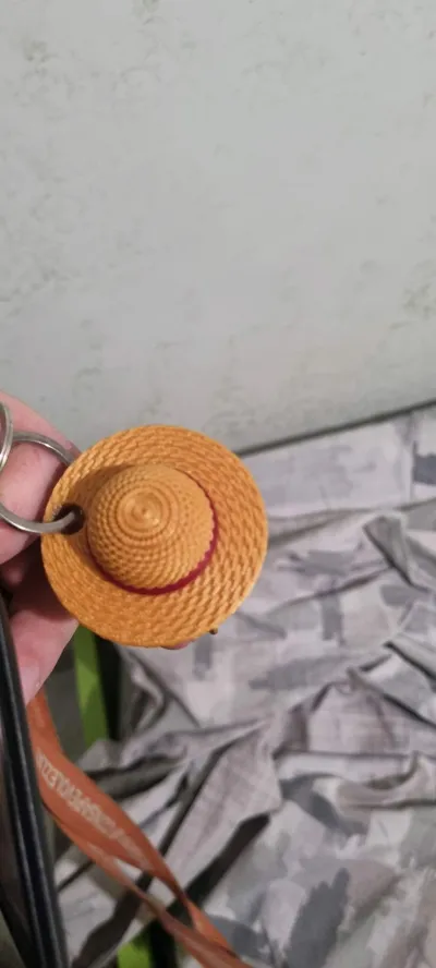 Luffy's Straw Hat Keychain Version - Free 3D Print Model - MakerWorld