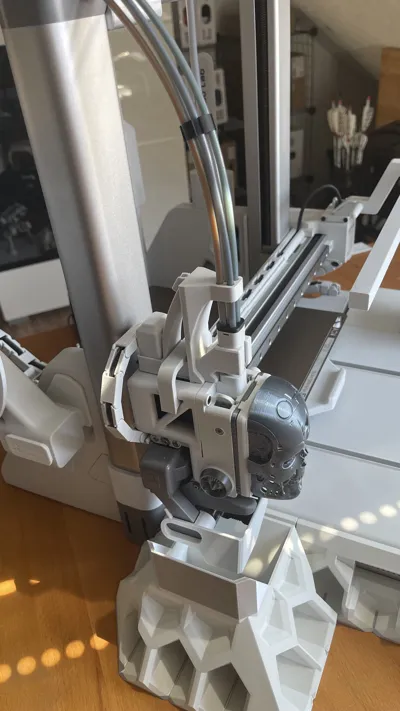 A1 AMS Hub Lite Mod with Mount 5-Hole Version by 3D Imagination ...