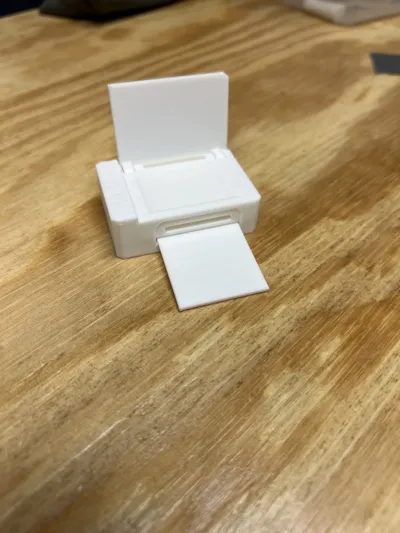 Tiny Printer with Extendable Paper Tray (print-in-place) by IXPatch ...