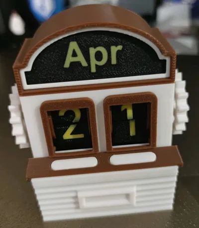 Tick Tock Perpetual Calendar by 上进的up主 MakerWorld: Download Free 3D Models
