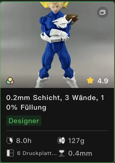 Dragon Ball-Proud Saiya Prince Vegeta - Free 3D Print Model - MakerWorld