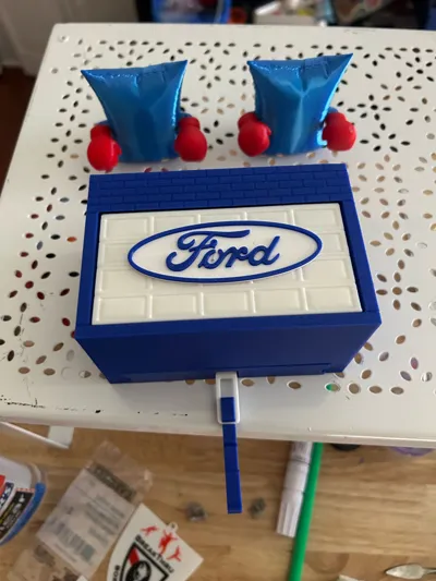 Car Garage Key Holder with Opening Door - Free 3D Print Model - MakerWorld