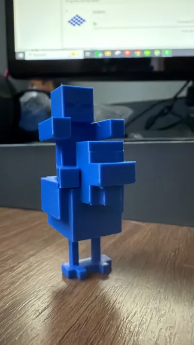 我的世界鸡骑士梗 来自 LL-3d MakerWorld：免费下载 3D 模型