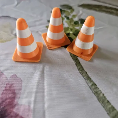 Mini Traffic Cones Stackable - Free 3D Print Model - MakerWorld