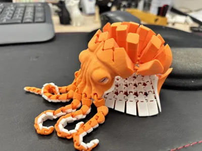 Flexi Cuttlefish by ASTAR MakerWorld: Download Free 3D Models
