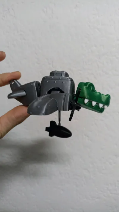 Bombardiro Crocodilo Articulated toy by Hiko 3D MakerWorld: Download ...