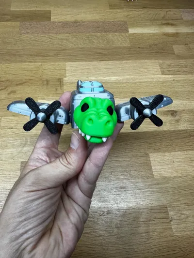 Bombardiro Crocodilo Articulated toy - Free 3D Print Model - MakerWorld