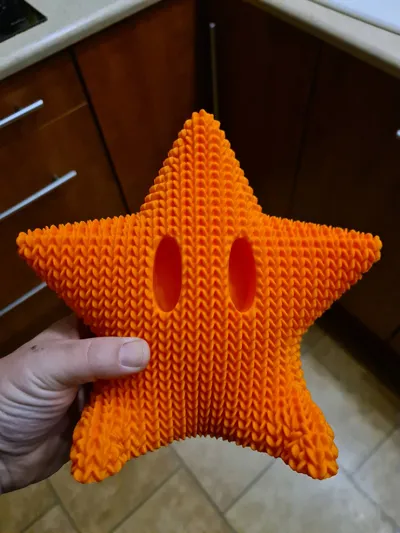 Cute Knitted Super Mario Super Star - Free 3D Print Model - MakerWorld