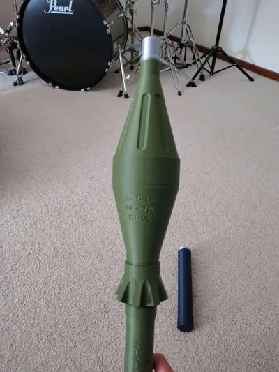 Life-size RPG Round with Folding Fins & Fin Cover by Rexi Labs ...